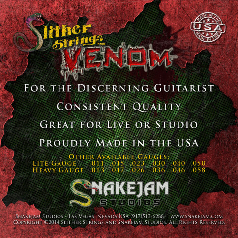 Venom - Medium LitesAcoustic Guitar Strings - Slither Strings
